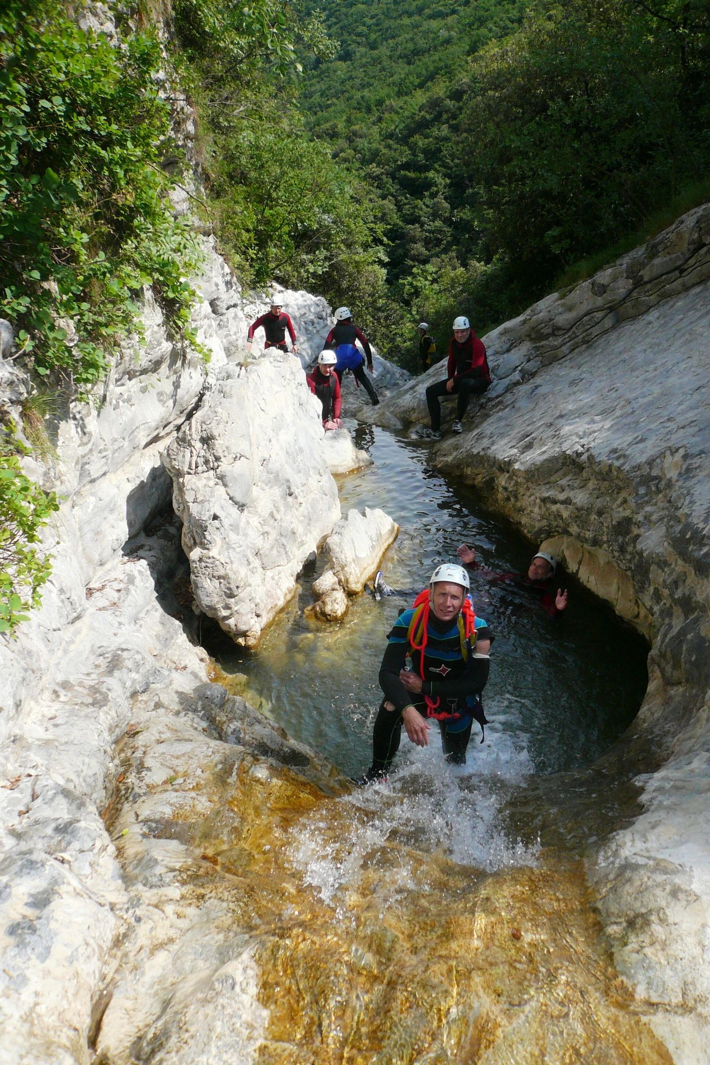Canyoning in the Vione torrent in Tignale on Lake Garda - NowMyPlace